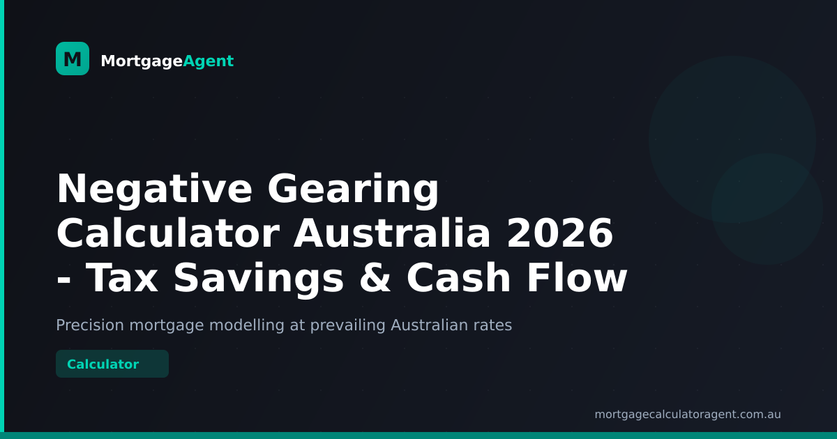 Negative Gearing Calculator Australia 2026 - Tax Savings & Cash Flow